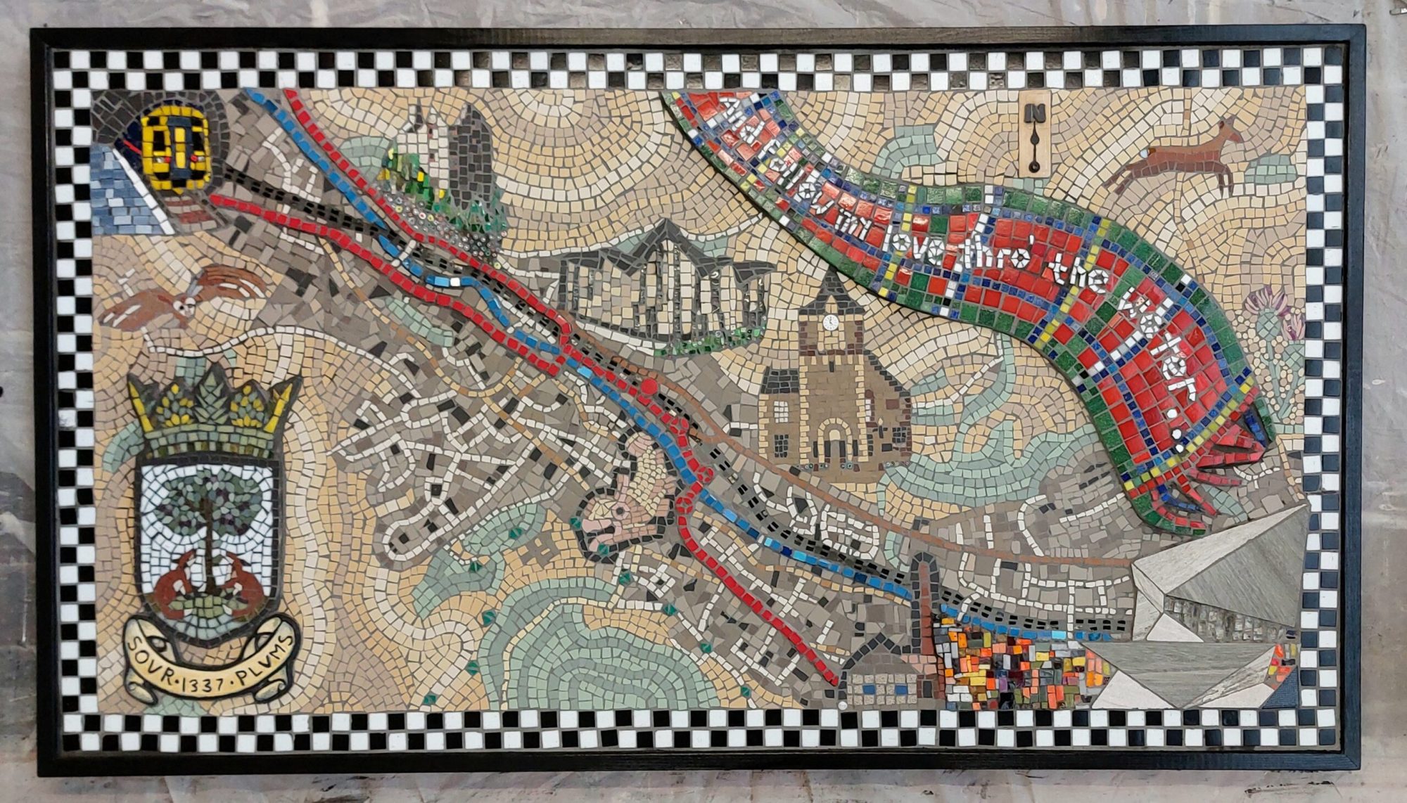 Impressive Borders mosaic map revealed at Eildon’s Wilkie Gardens ...