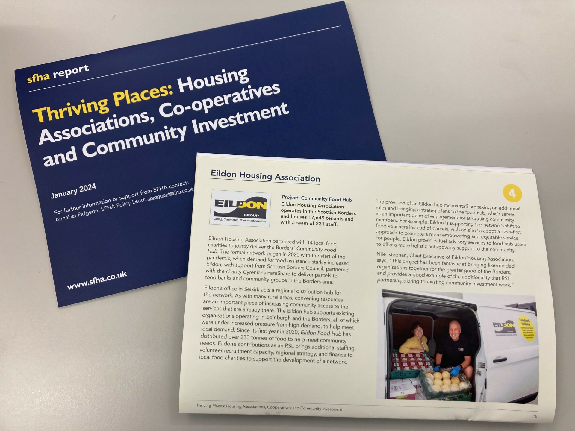 Eildon recognised in the Thriving Places report launch | Eildon Housing